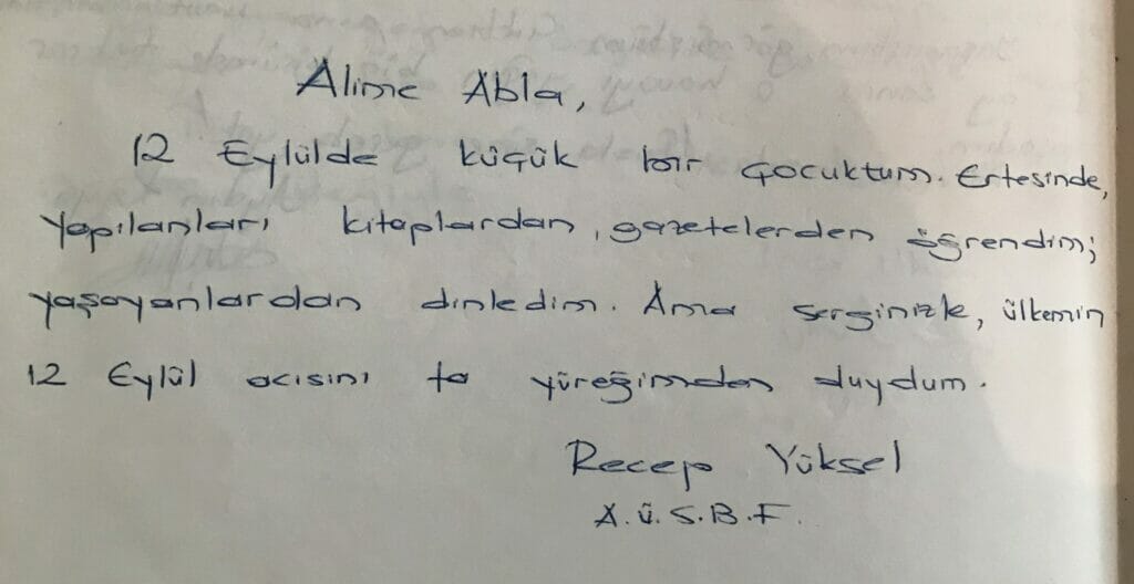 Alime Yalçın (Mitap) - Tarihsel Adalet için Bellek Müzesi